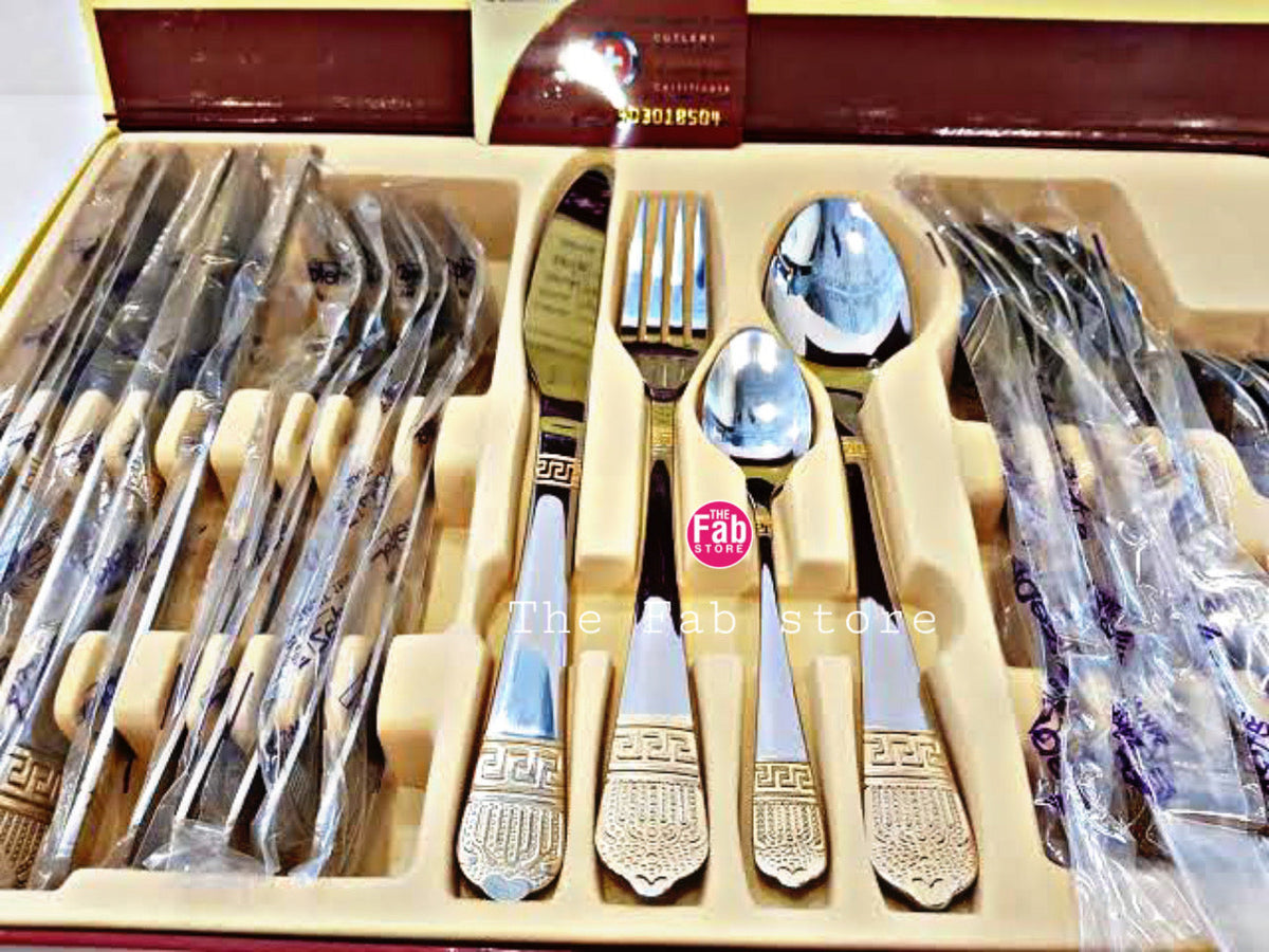Zepter 36pc gold plated cutlery set – The Fab Store