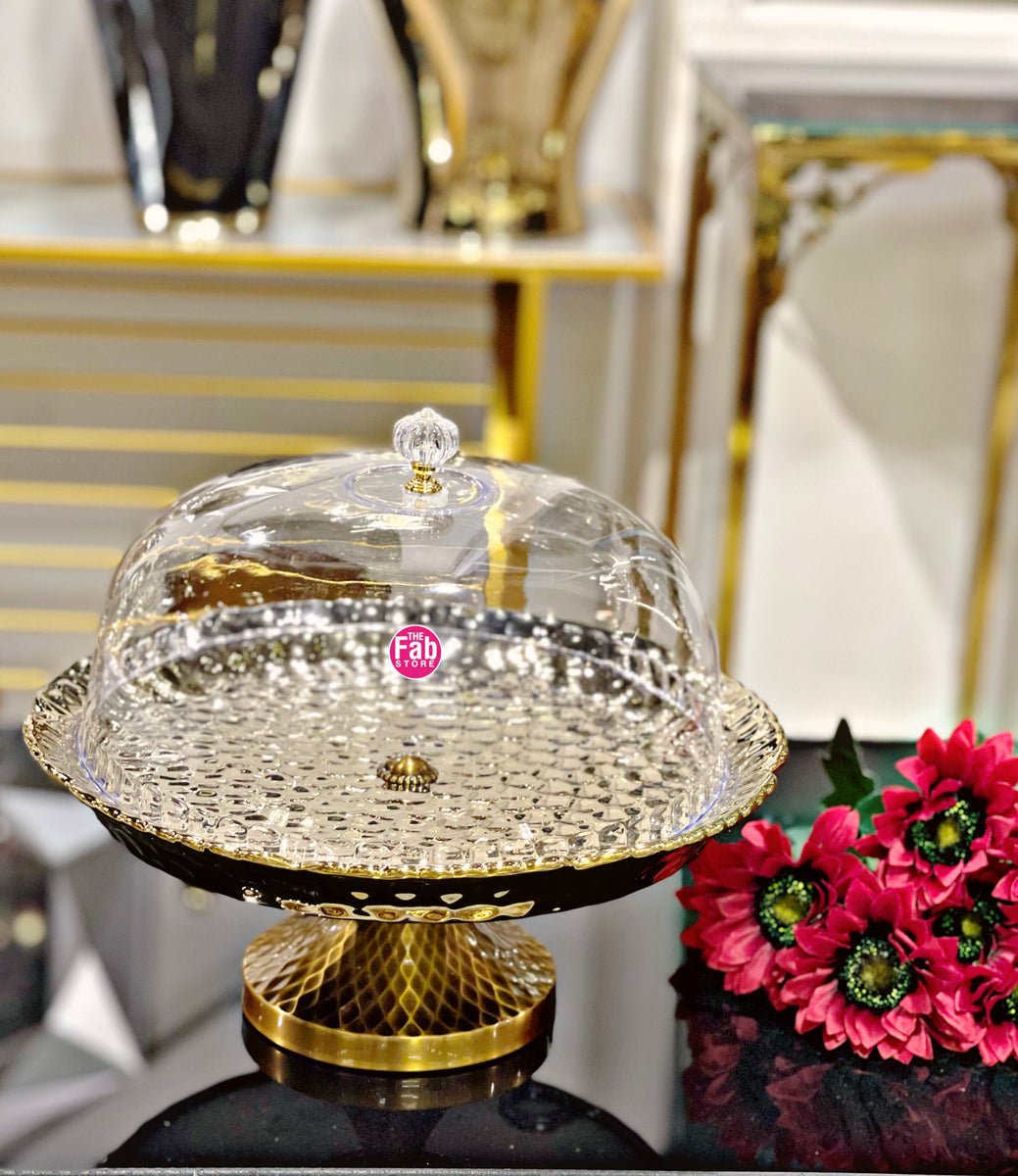 Hammered brass cake stand – The Fab Store