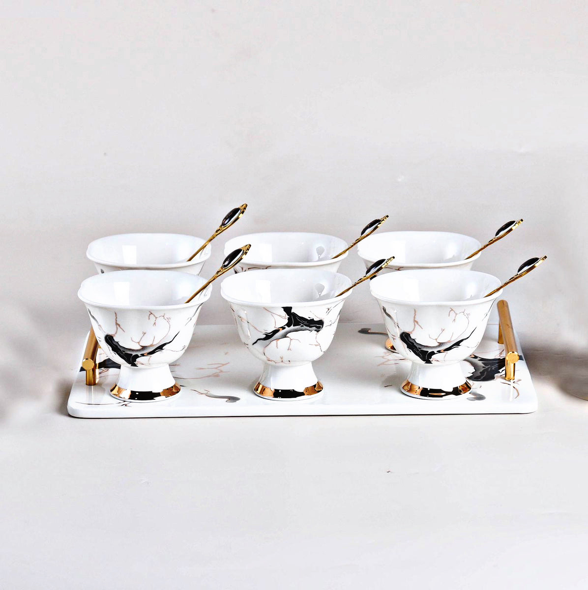 Black Marble ice-cream Set – The Fab Store