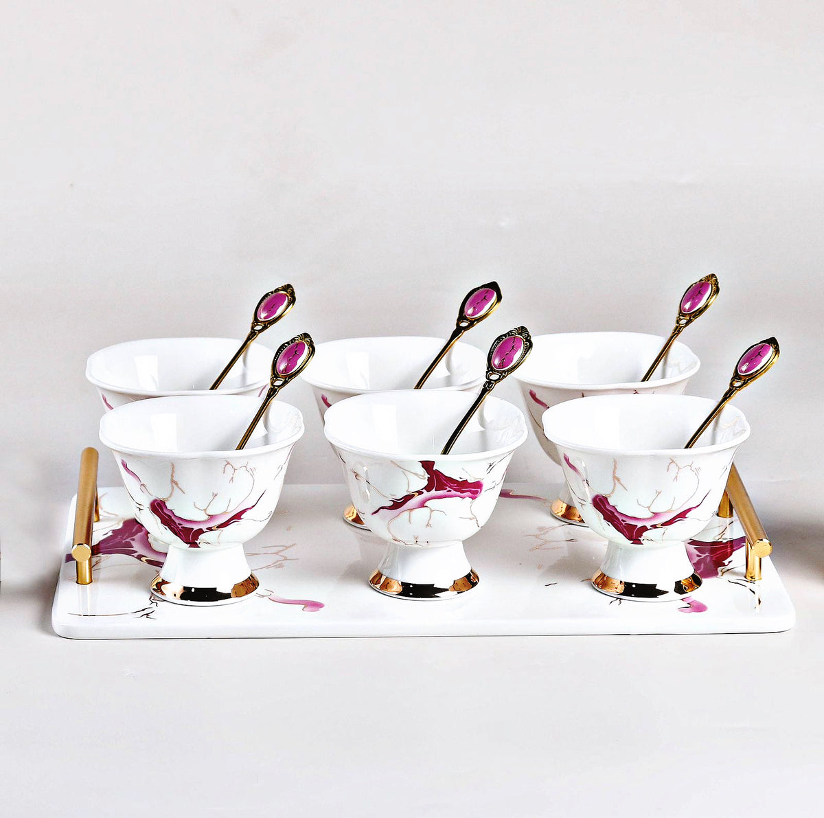 Pink Marble ice-cream Set – The Fab Store