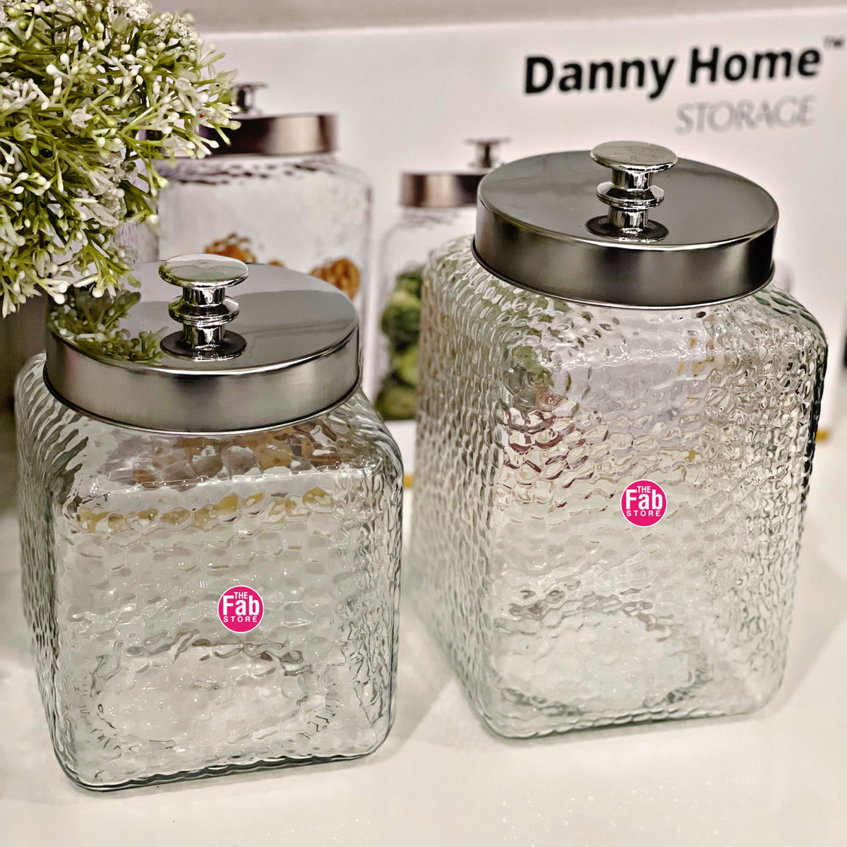 Hammered Glass Jars – The Fab Store