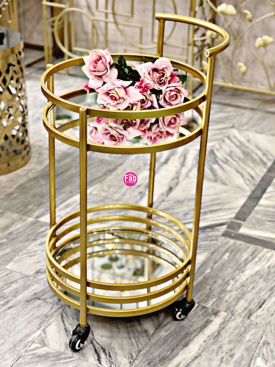 Gold plated tea trolley – The Fab Store
