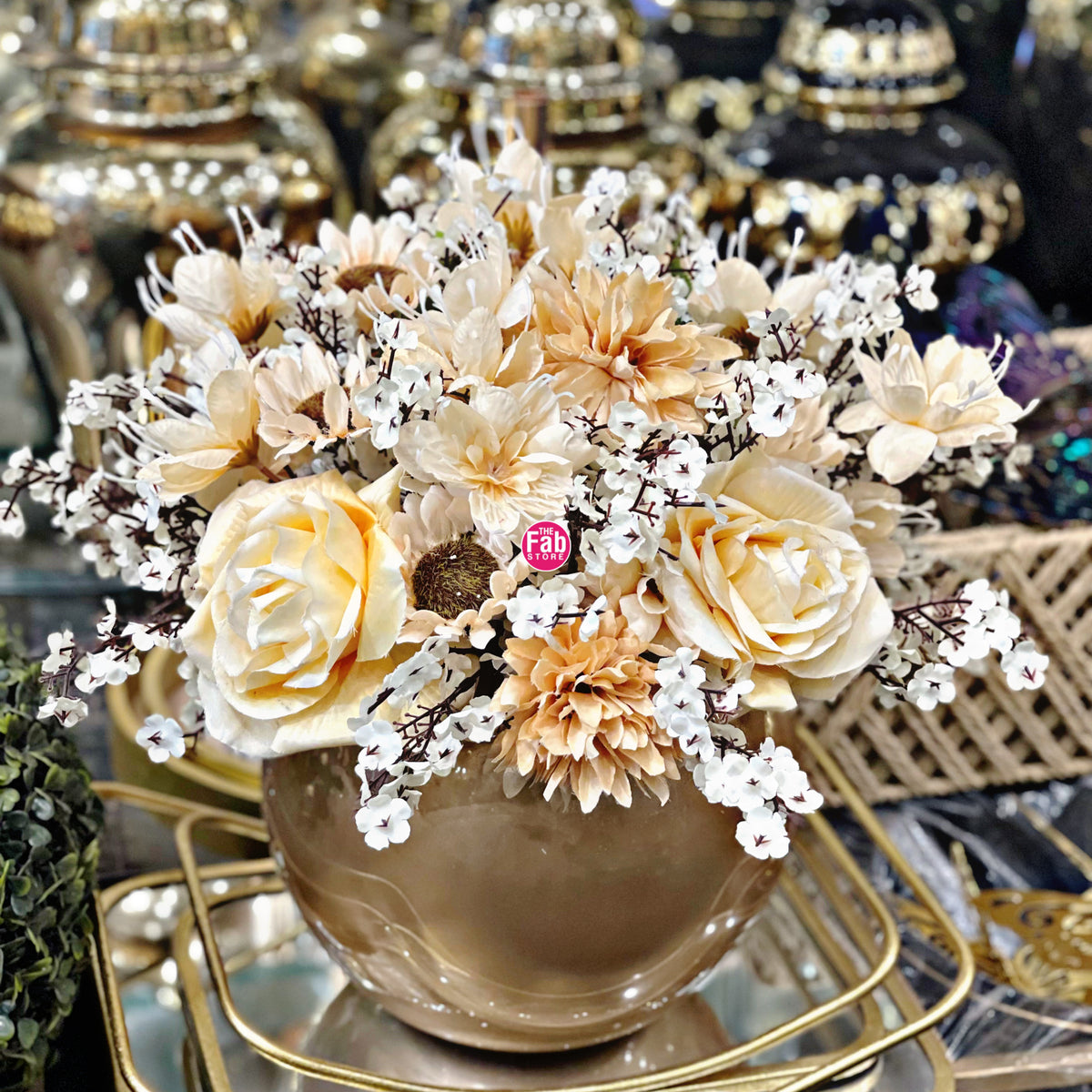 Gold Pot Arrangement – The Fab Store