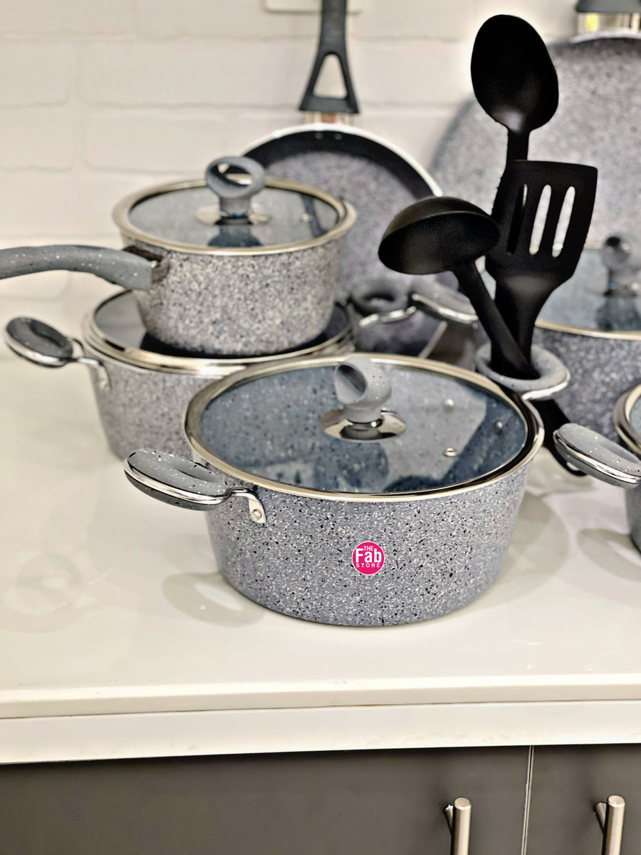 Grey Granite cookware set – The Fab Store