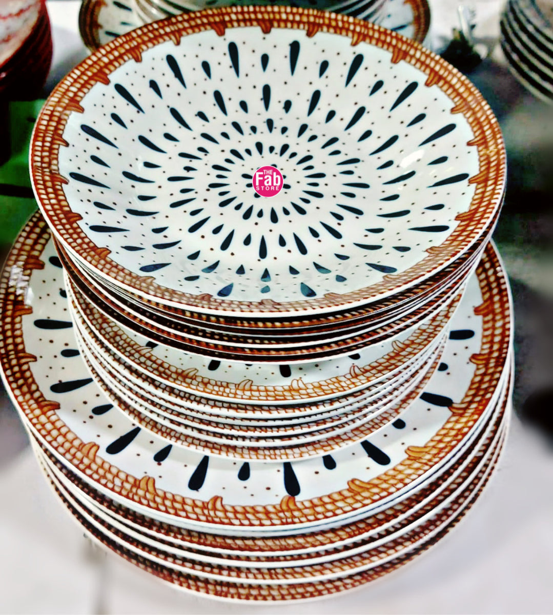 Black splash plate set – The Fab Store