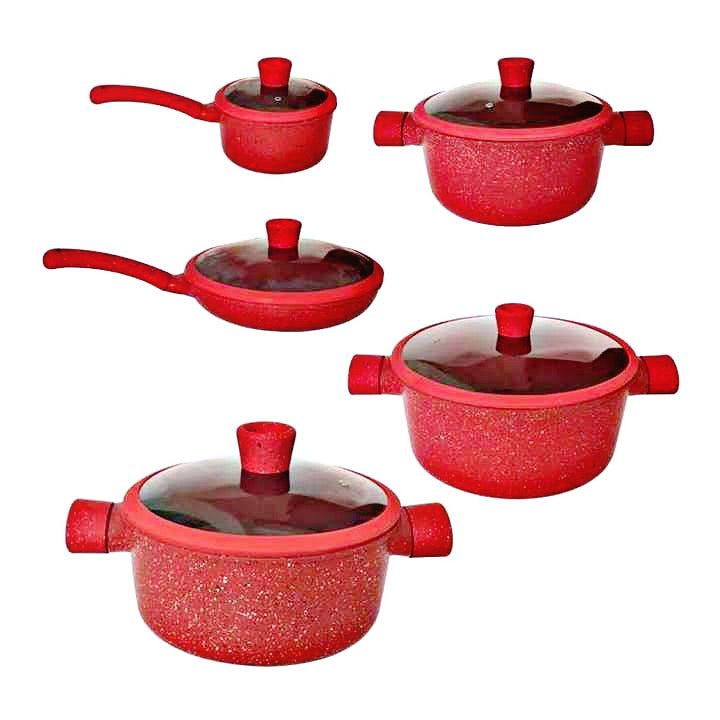 Red Japanese Granite Cookware – The Fab Store