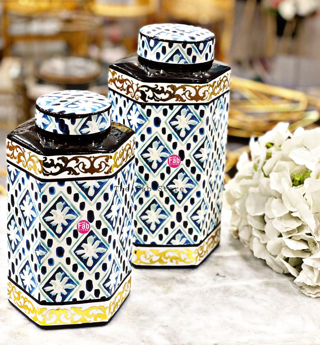 Blue decorative candy jars – The Fab Store