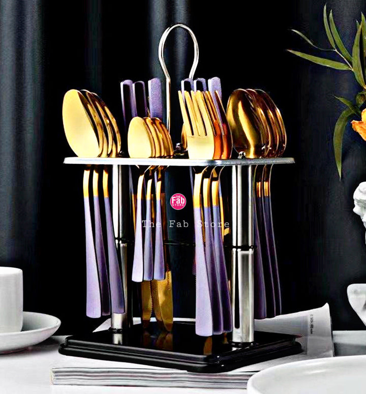 Cutlery set with stand – The Fab Store