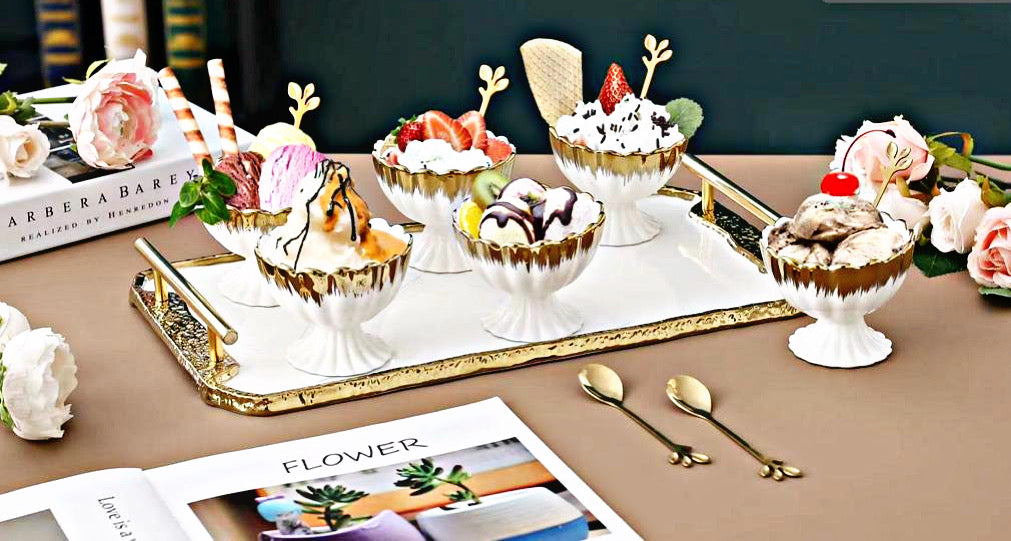 Royal Gold icecream/dessert set – The Fab Store