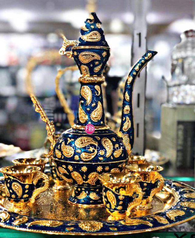 Gold Plated Turkish Qahwa Set – The Fab Store