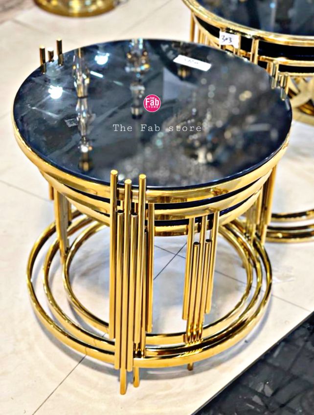 Clustered rods Brass table set – The Fab Store