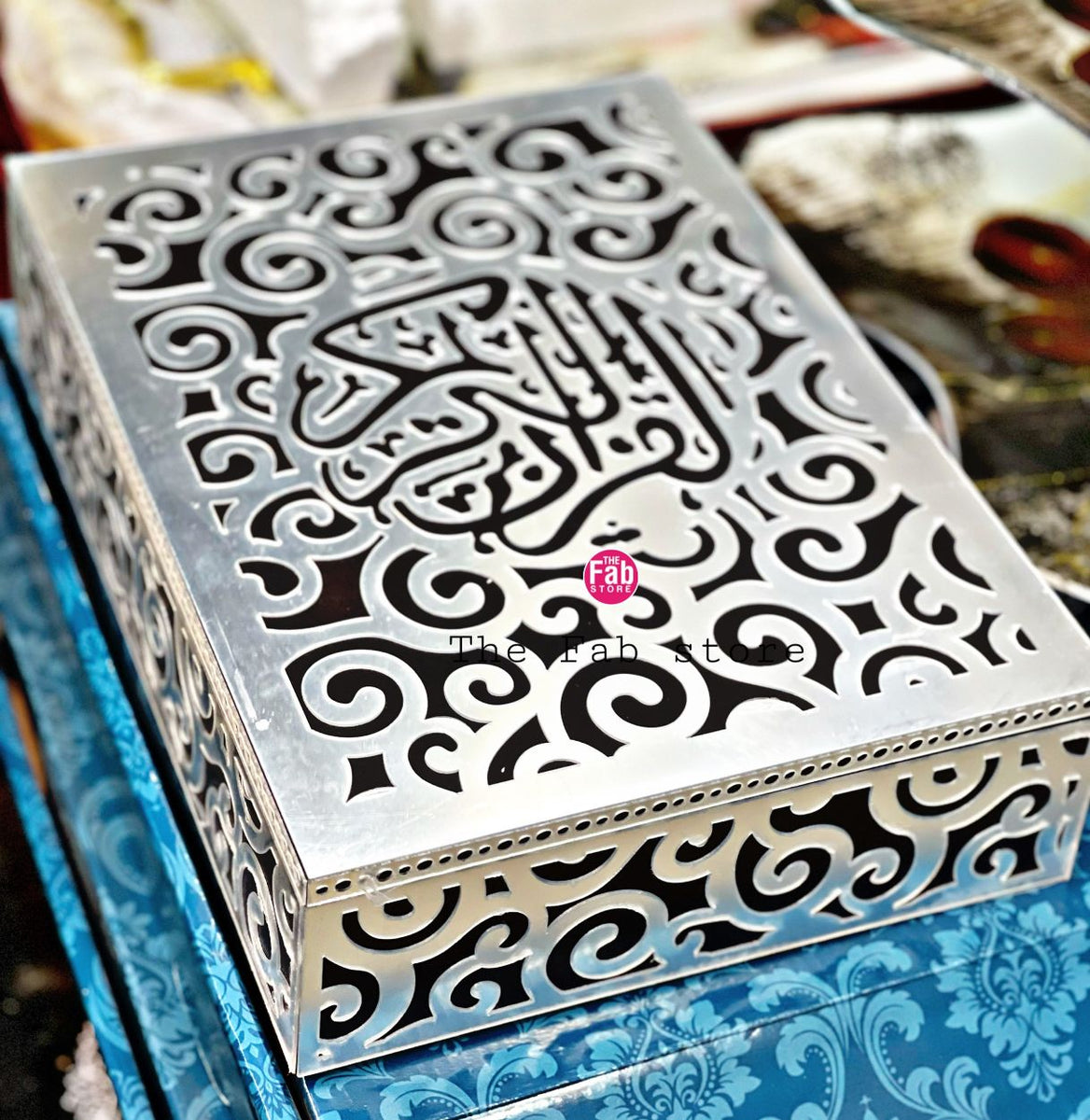 Silver plated Quran box – The Fab Store