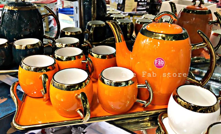 Orange tea set – The Fab Store