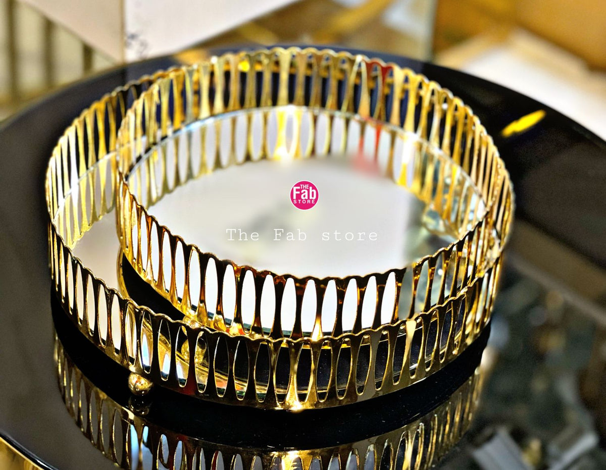 2pc Mirror trays – The Fab Store