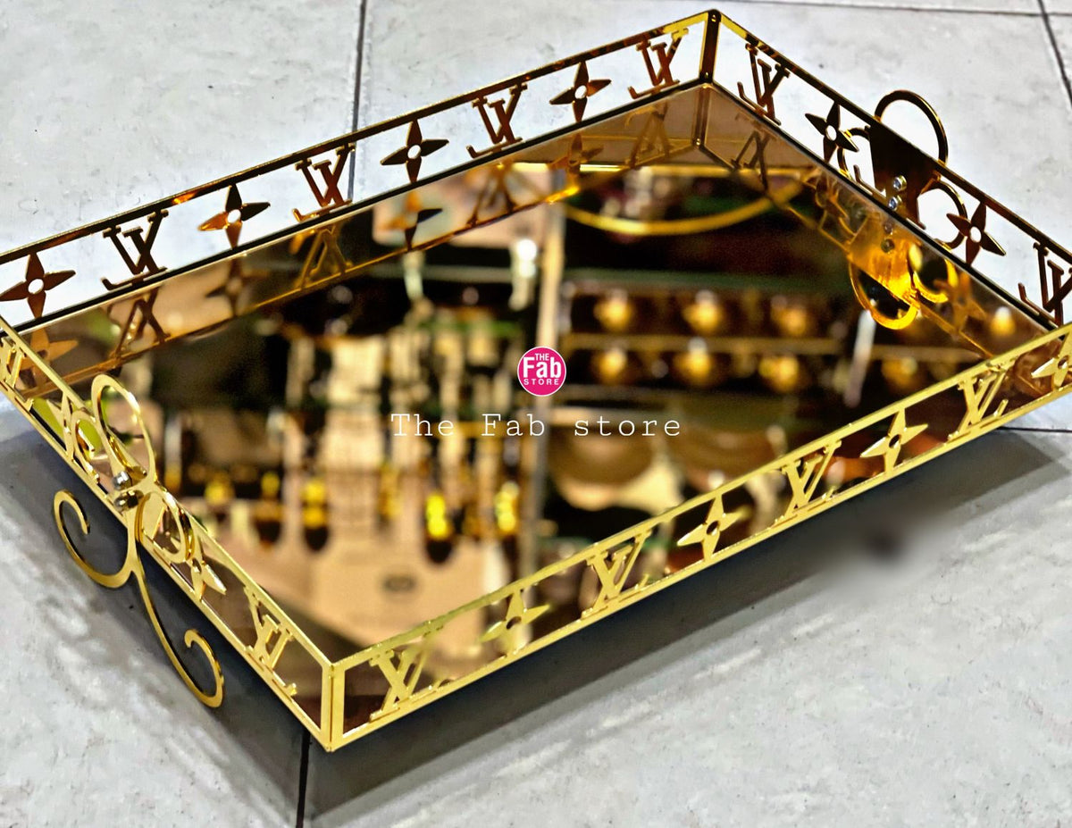 LV Serving mirror Tray – The Fab Store