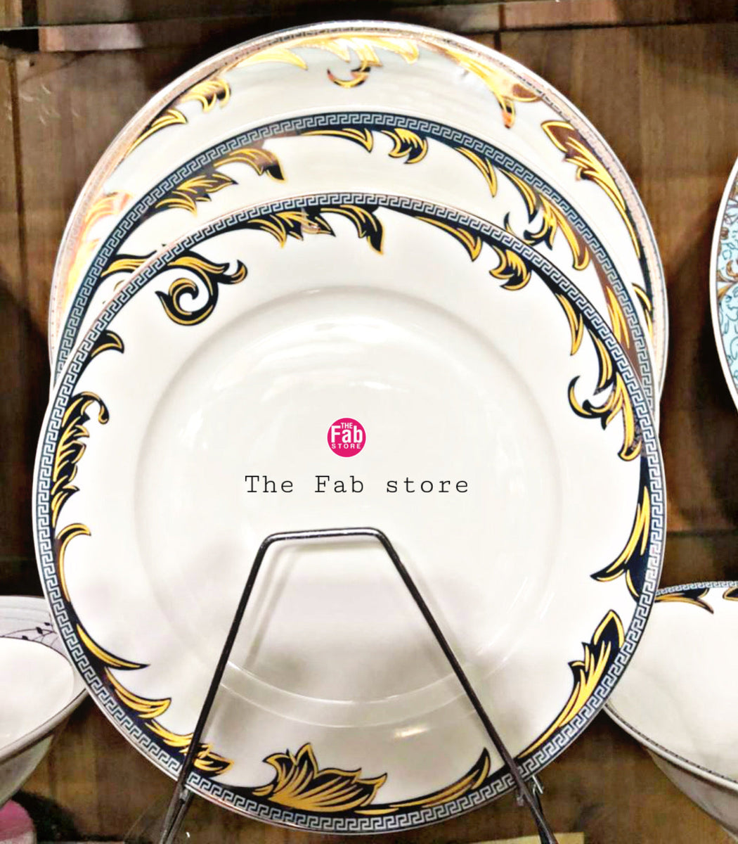 Royal Gold line plate set – The Fab Store