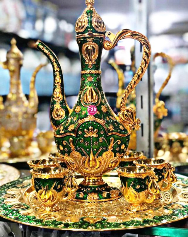Gold Plated Turkish Kahwa Set – The Fab Store