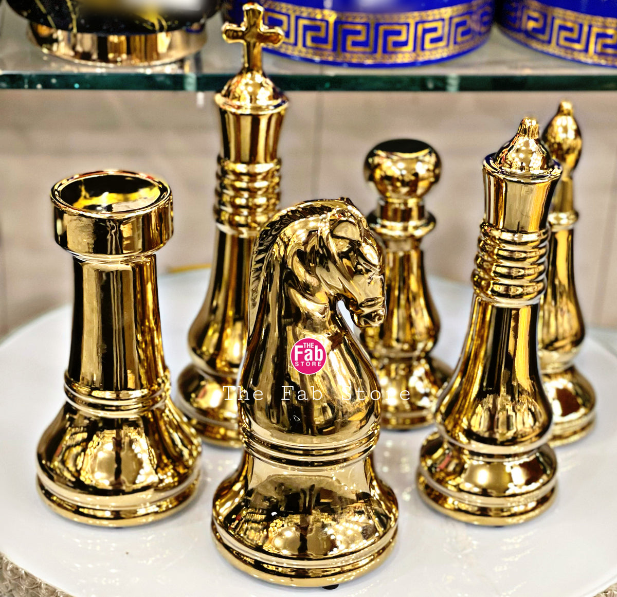 Golden Chess piece set – The Fab Store