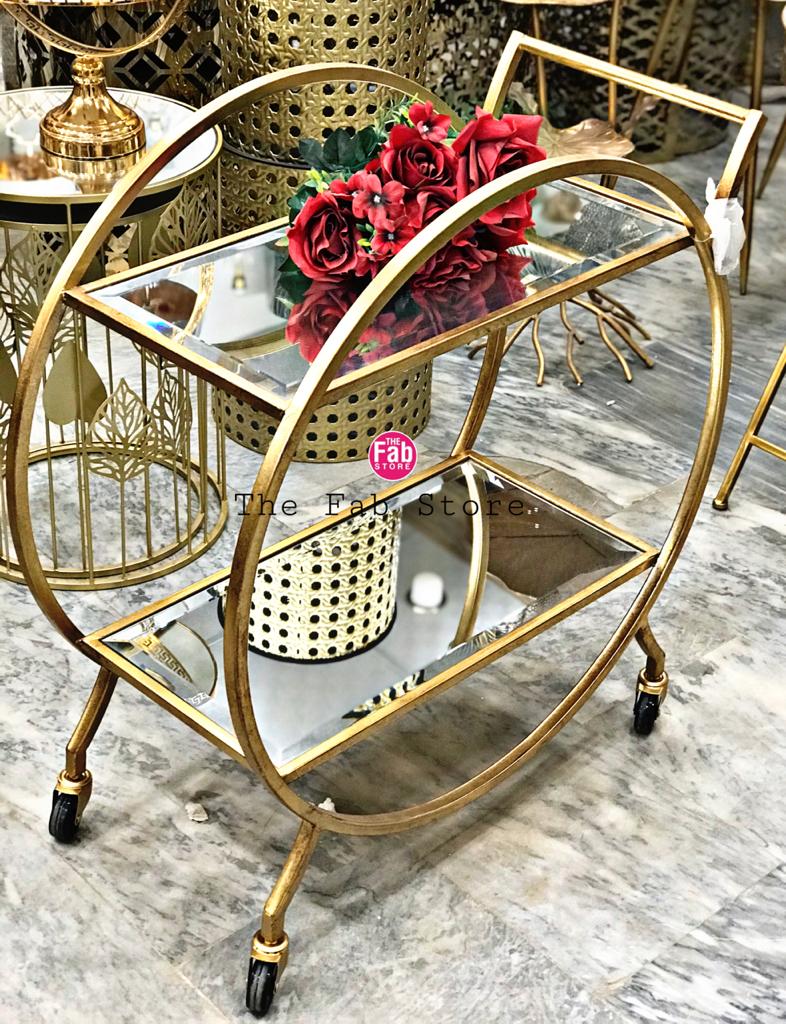 Vintage Gold cart shaped Trolley – The Fab Store