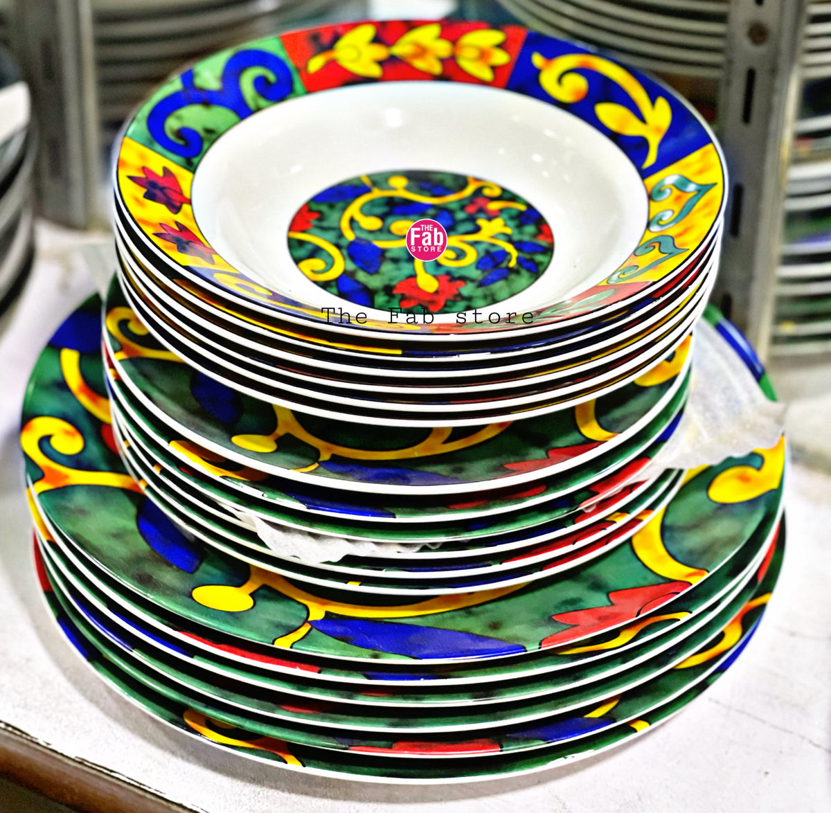 Turkish Multi printed plate set – The Fab Store