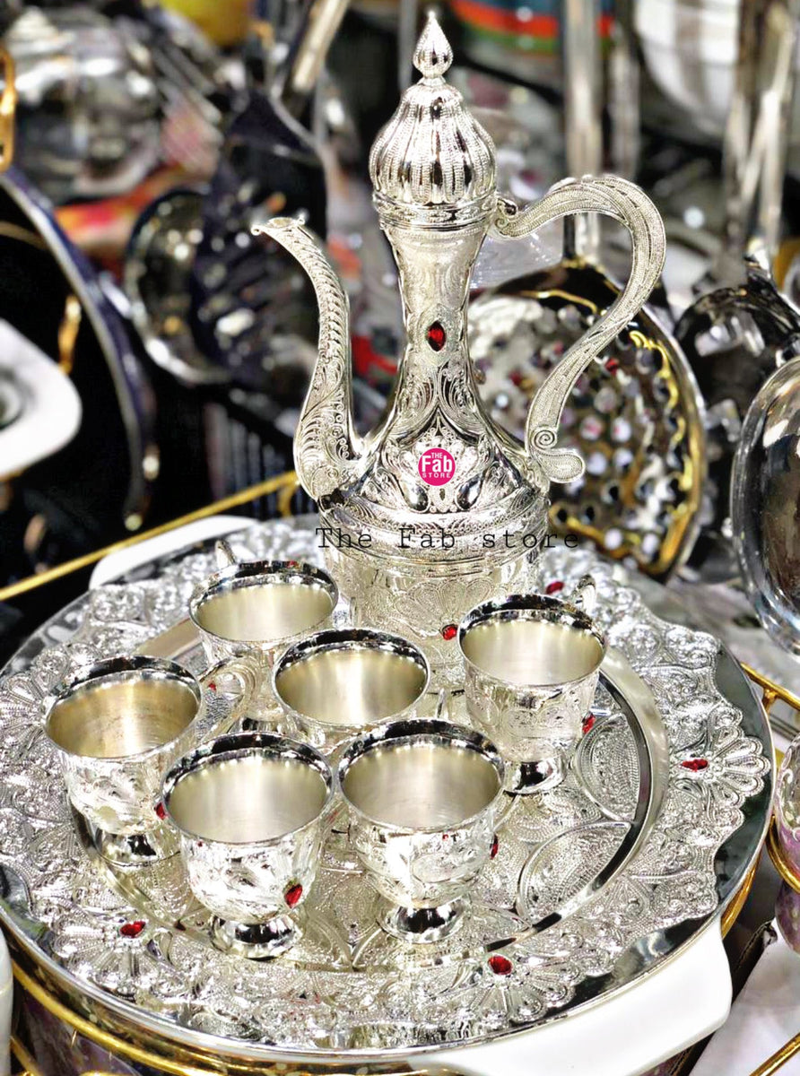 Silver plated turkish qahwa set – The Fab Store
