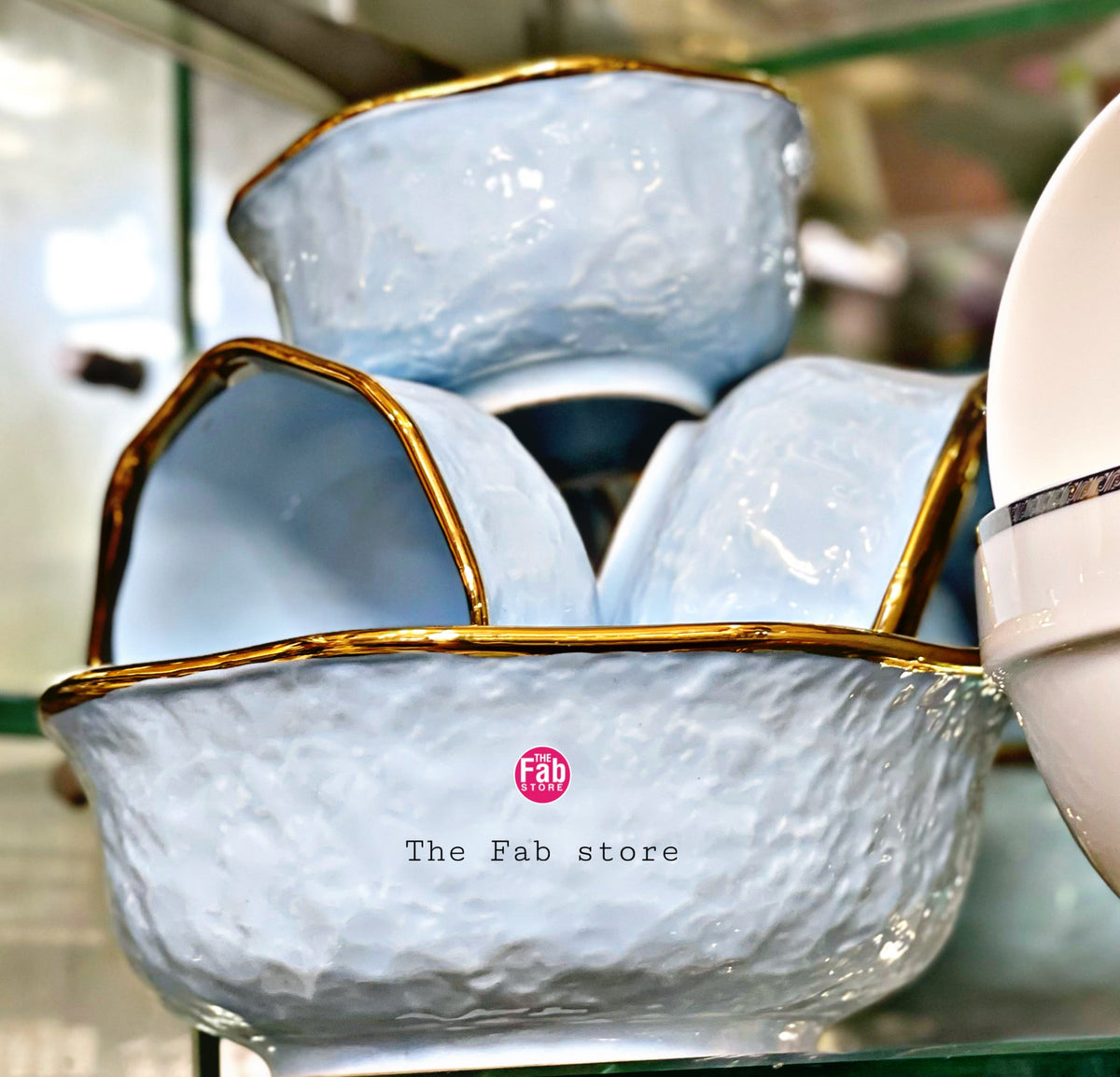 Aqua dessert set – The Fab Store