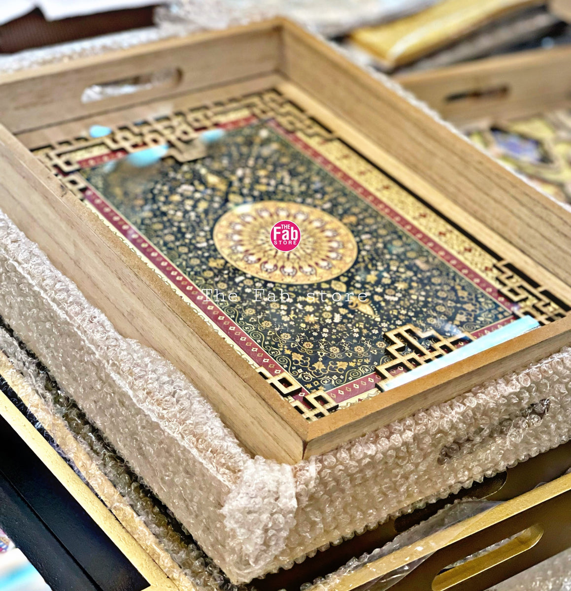 Wooden turkish tray set – The Fab Store