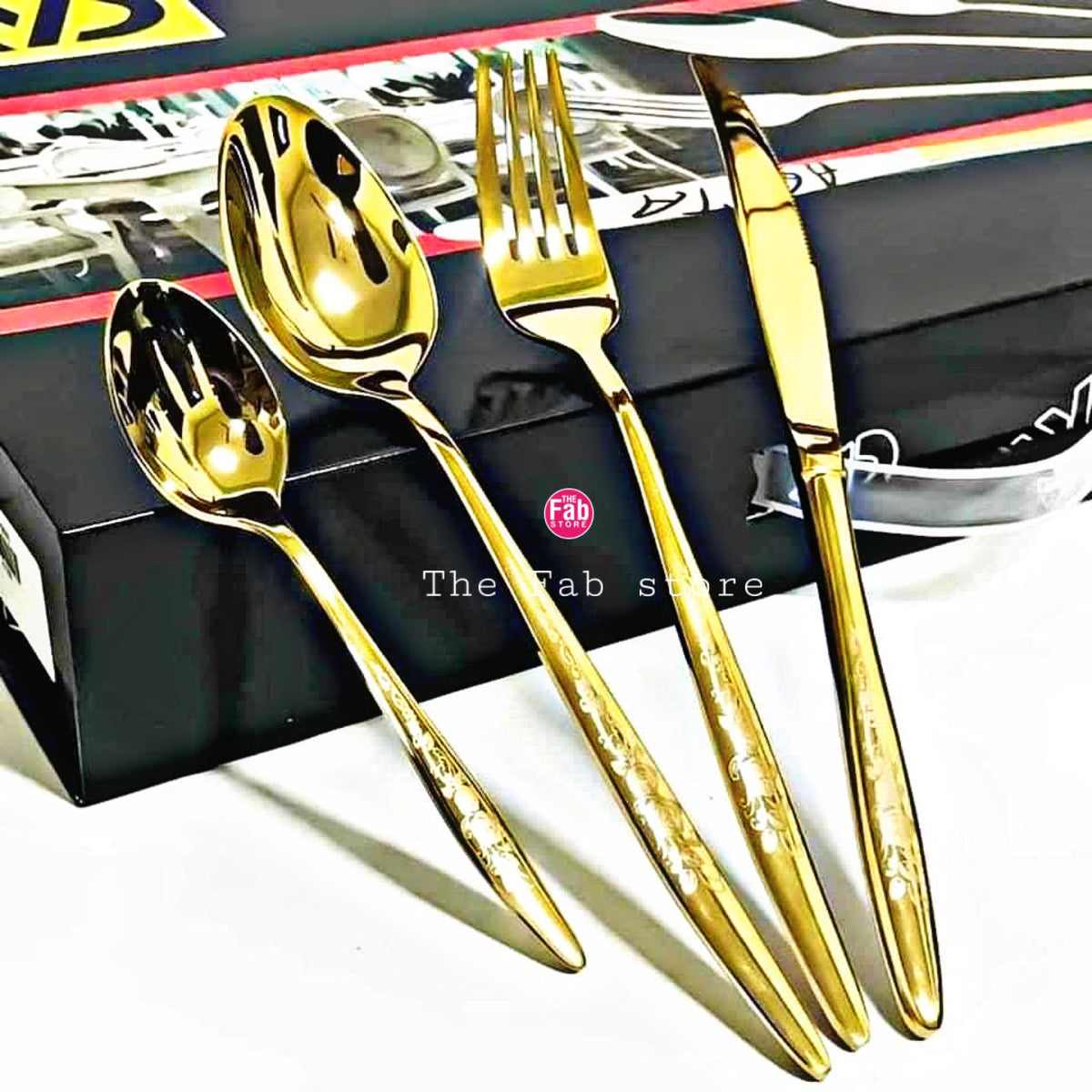 Gold AYD cutlery set – The Fab Store