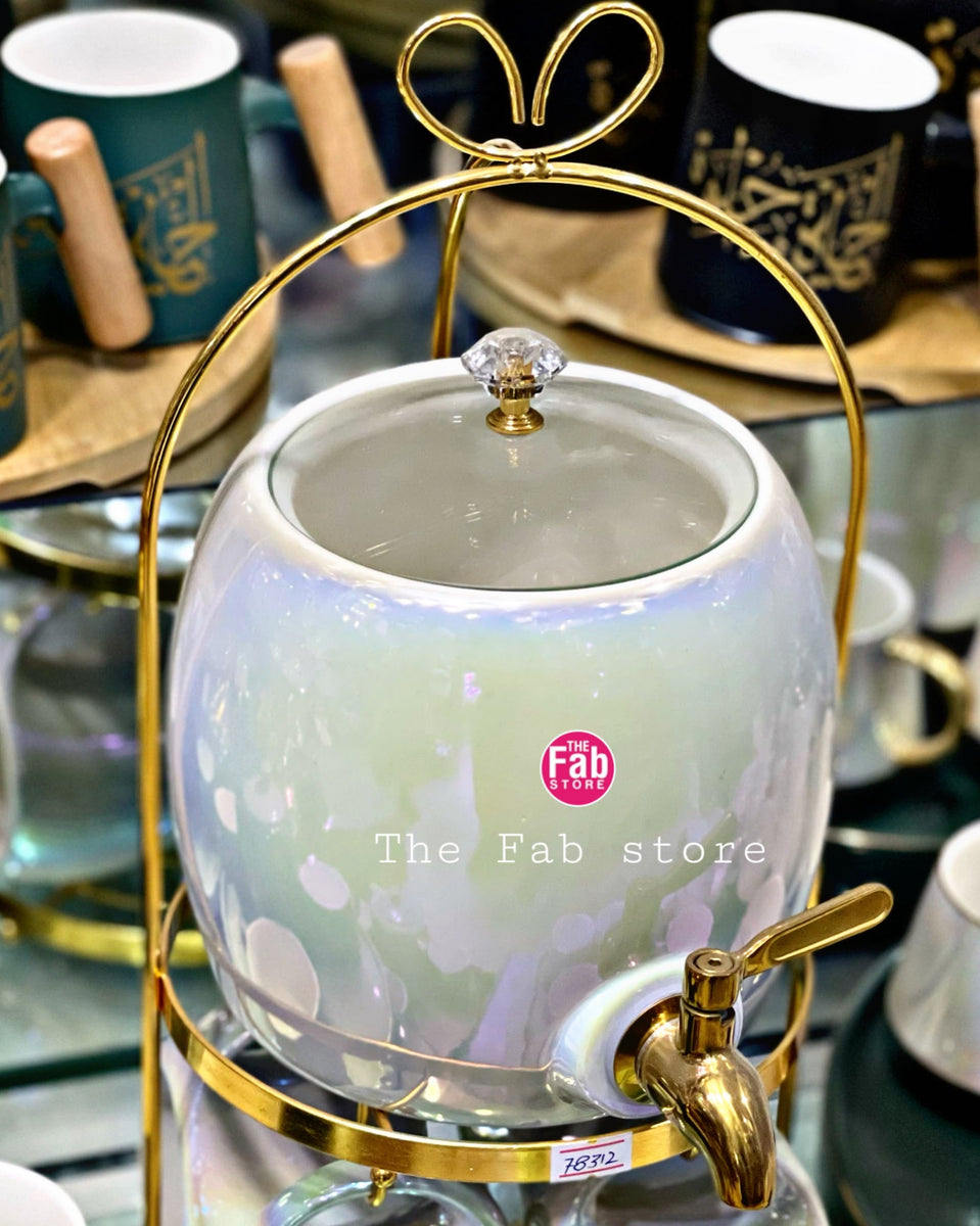 Rainbow porcelain dispenser with stand – The Fab Store