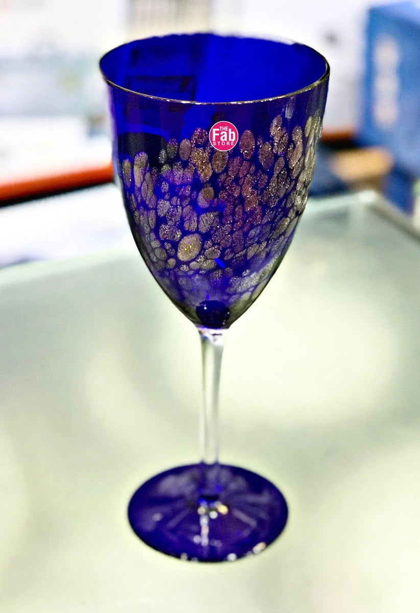 Blue sprinkled gold water set – The Fab Store